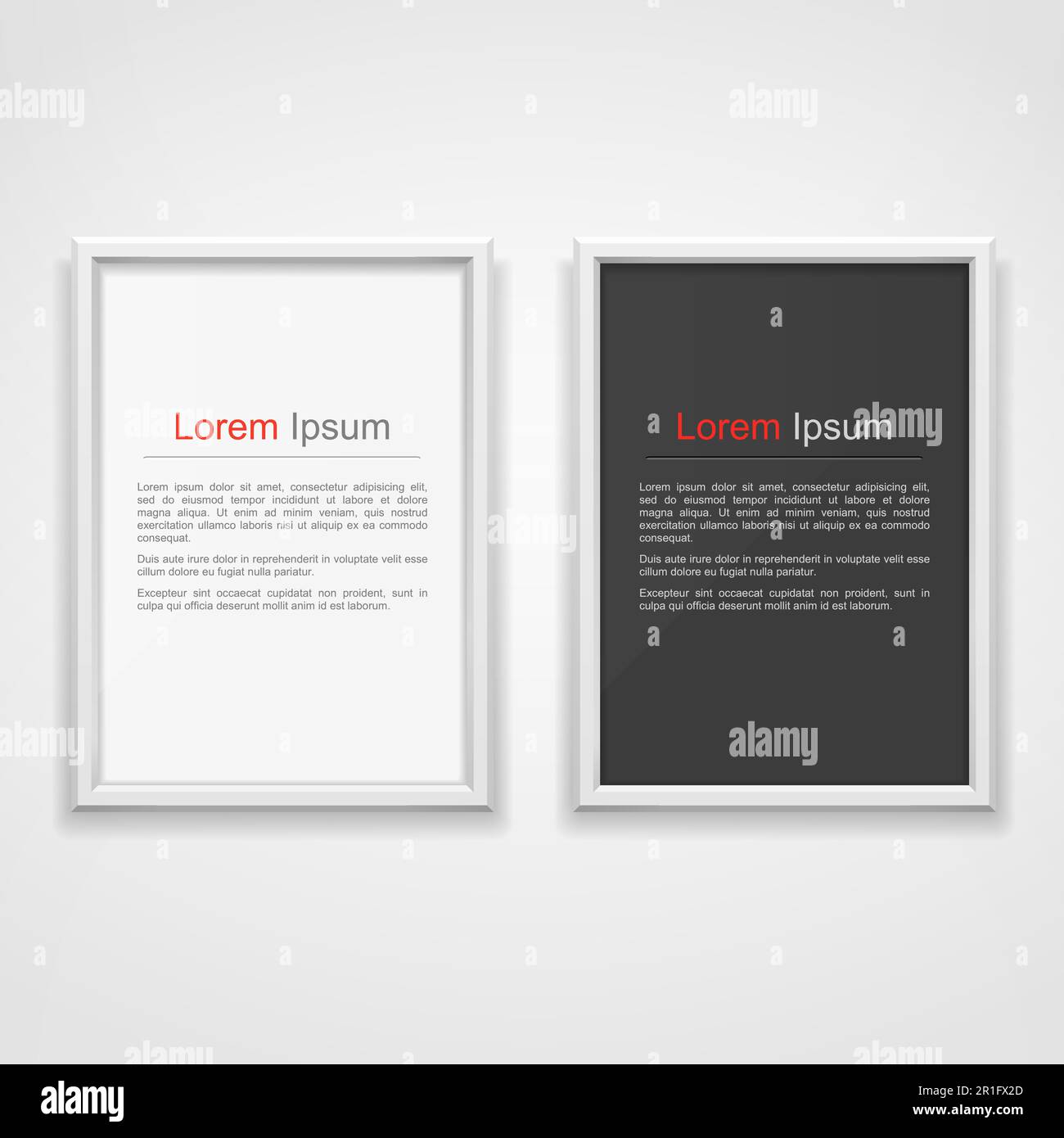 A4 Frames with text, vector eps10 illustration Stock Vector Image & Art ...