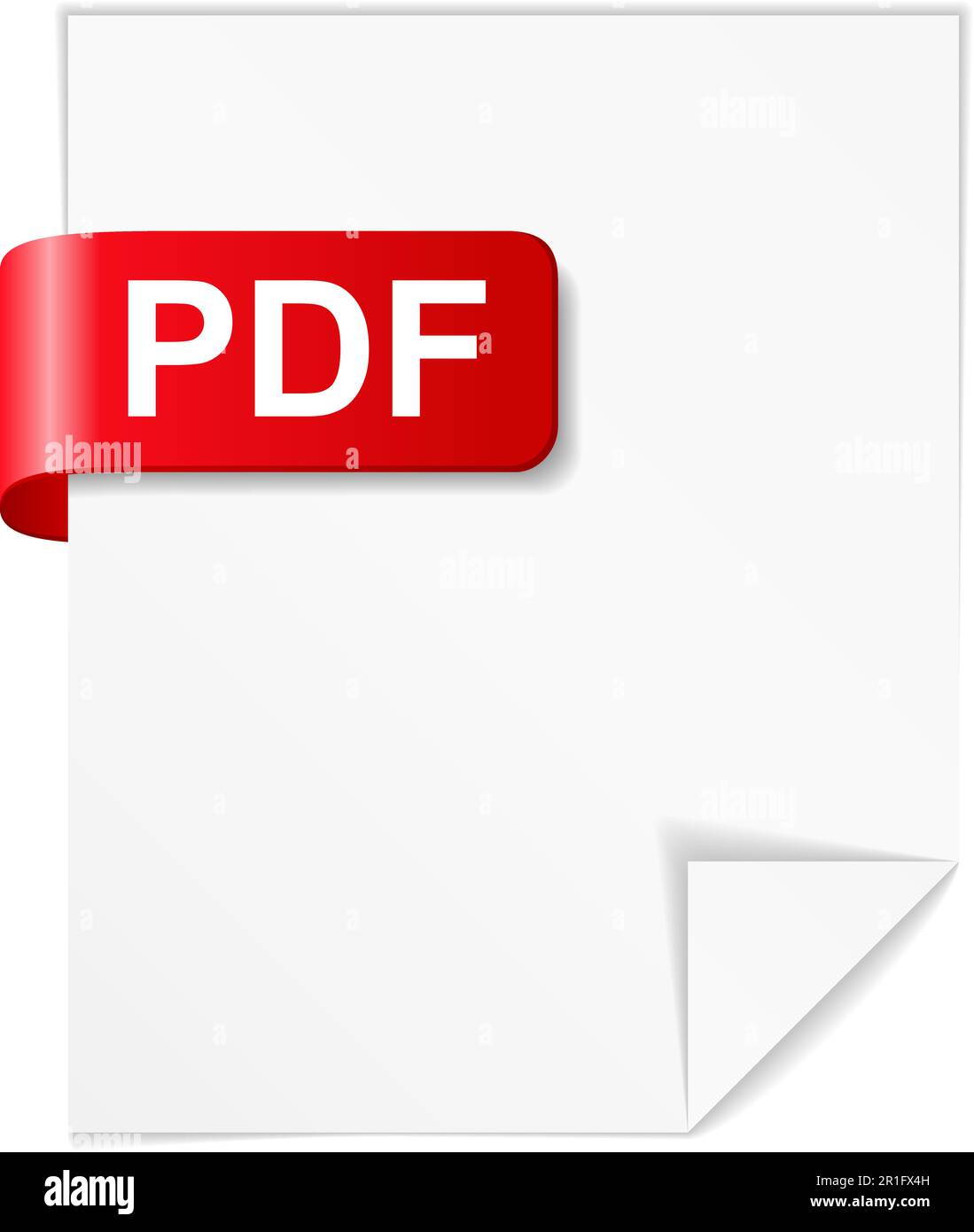 PDF File on white background, vector eps10 illustration Stock Vector ...