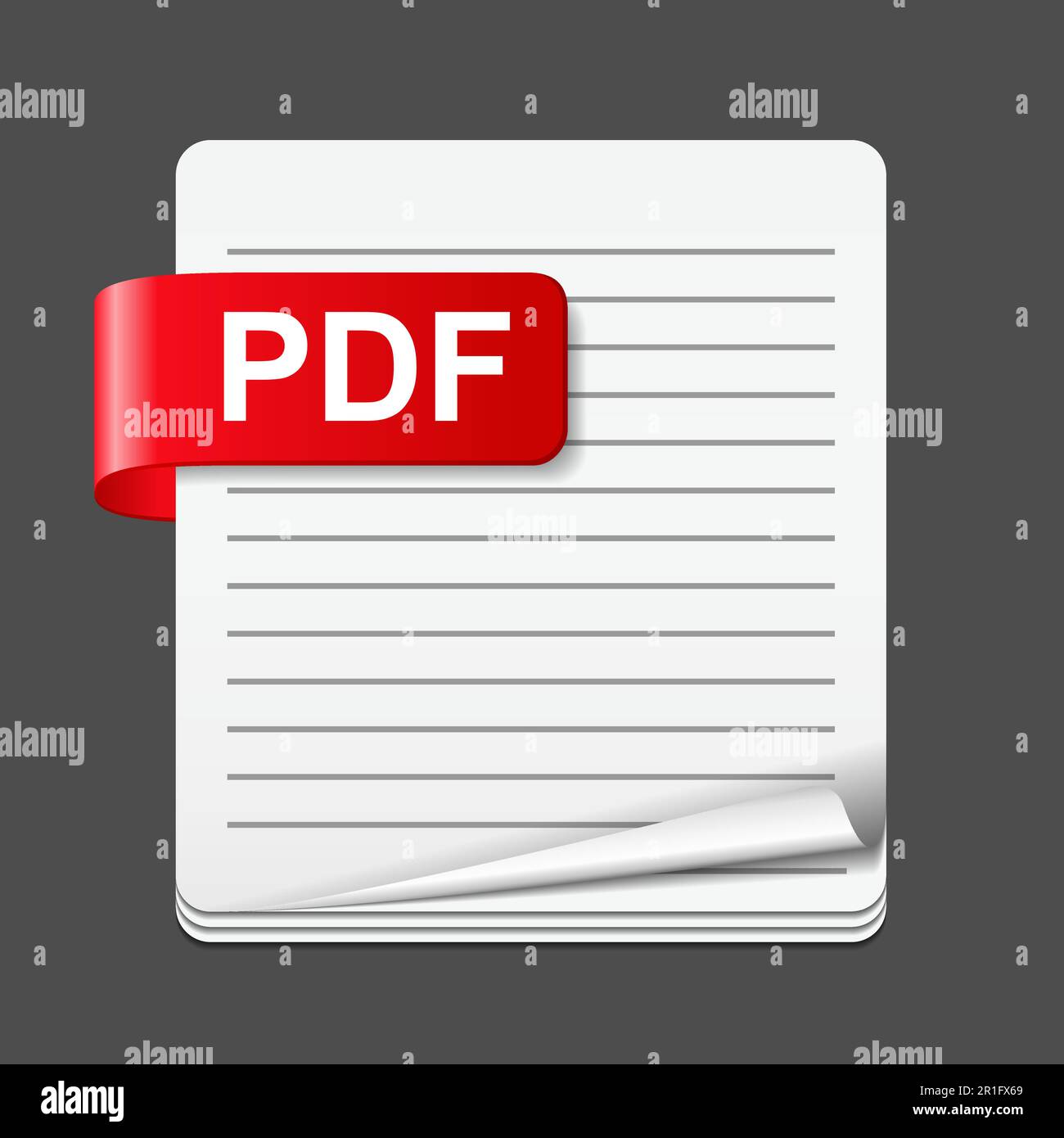 PDF file icon, vector eps10 illustration Stock Vector Image & Art - Alamy