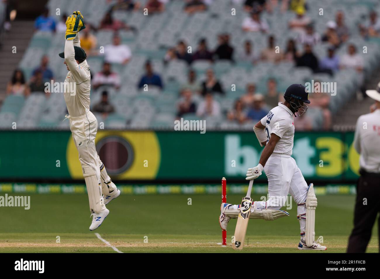 Cricket crowd catch hi-res stock photography and images - Alamy