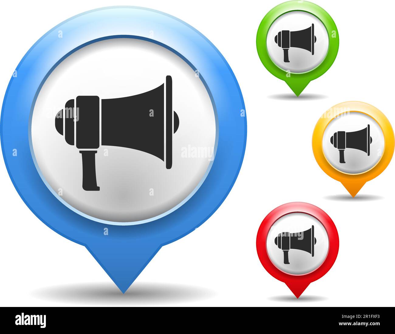 Megaphone icon, vector eps10 illustration Stock Vector Image & Art - Alamy