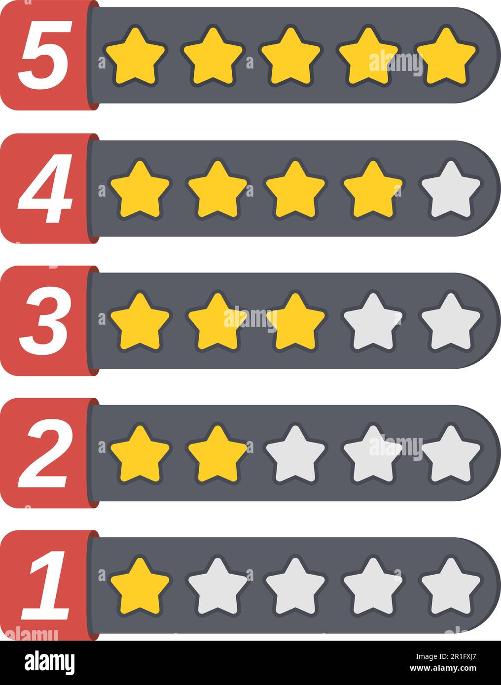 Rating stars set, vector eps10 illustration Stock Vector Image & Art ...