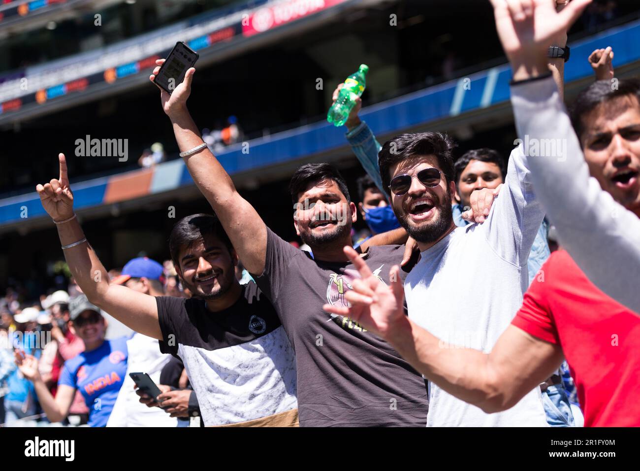 Melbourne, Australia, 29 December, 2020. Indian fans erupt during day ...
