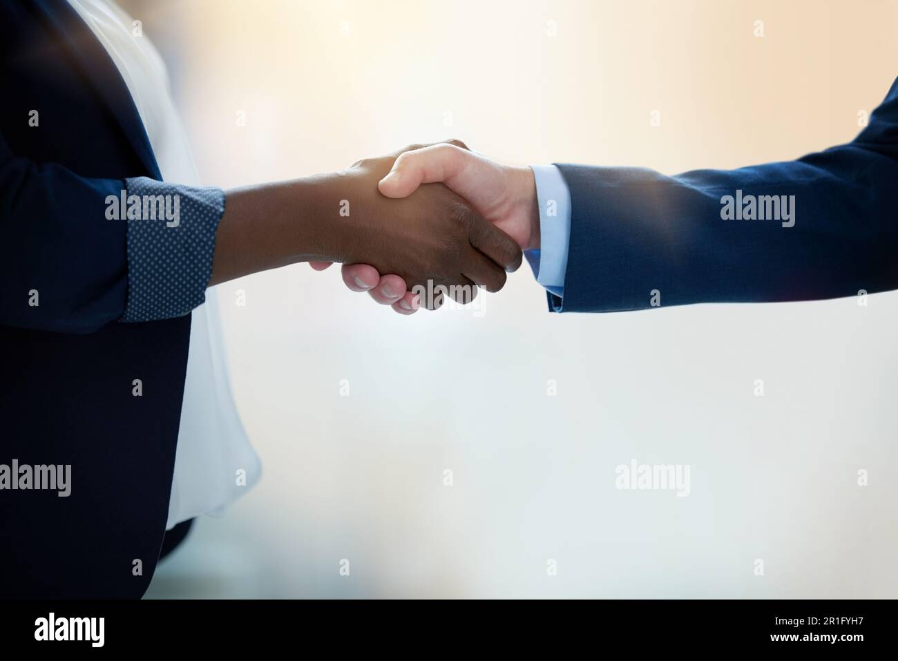 Closeup hand shake, business people and agreement in office for hiring ...