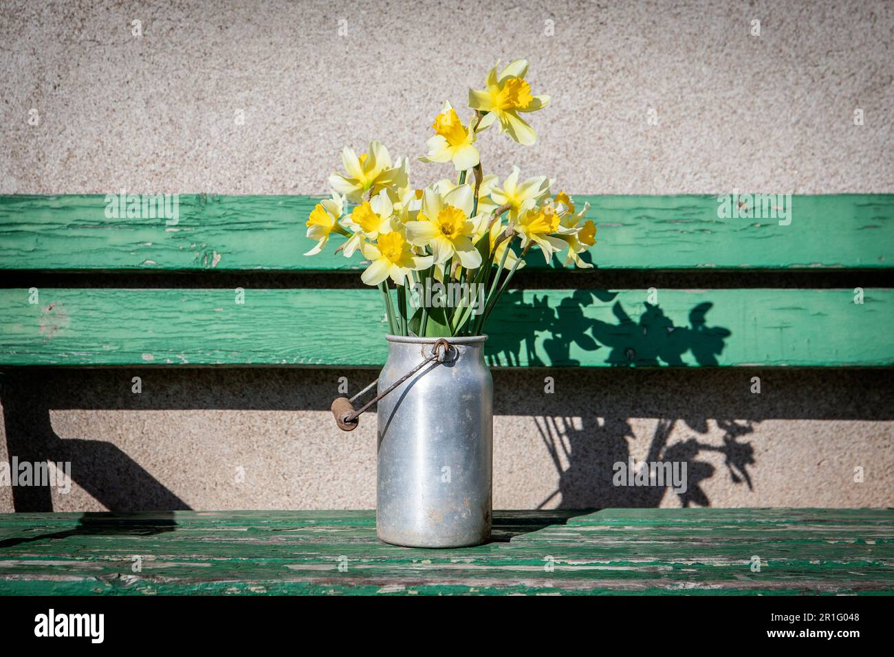 Milk can bench hi-res stock photography and images - Alamy