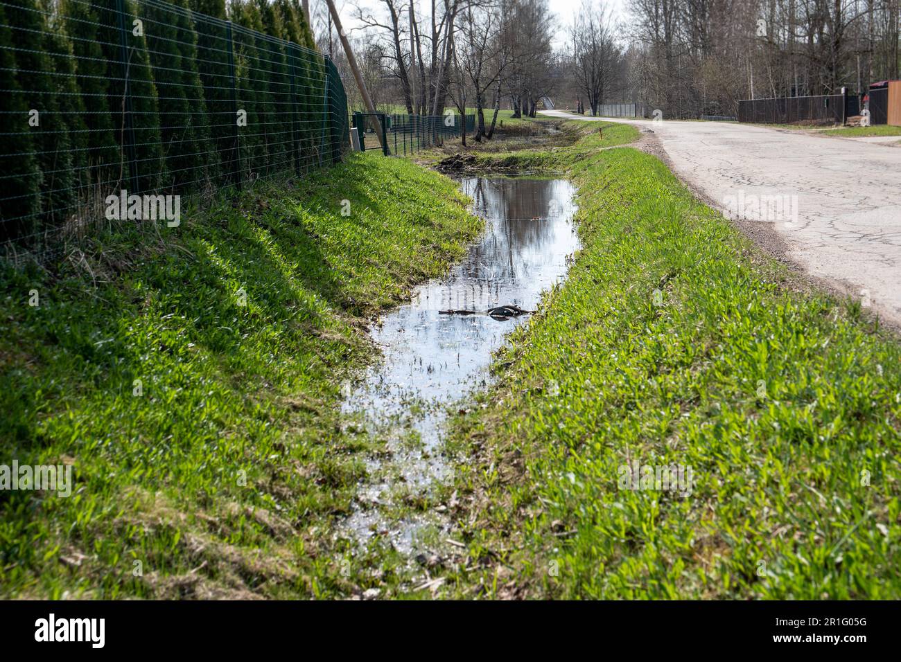 Water flooding irrigation ditch hi-res stock photography and images - Alamy