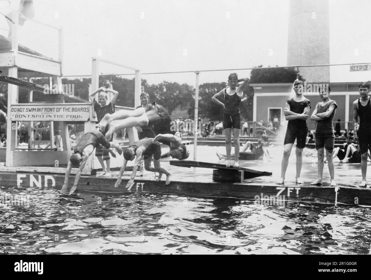 Swimming boys 1920s Black and White Stock Photos & Images - Alamy