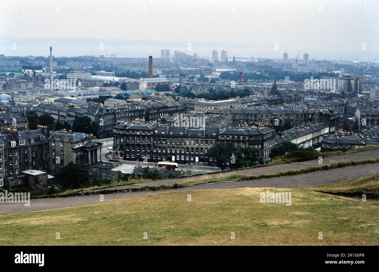 View of Edinburgh Scotland on an overcast day ca. 1982 Stock Photo - Alamy