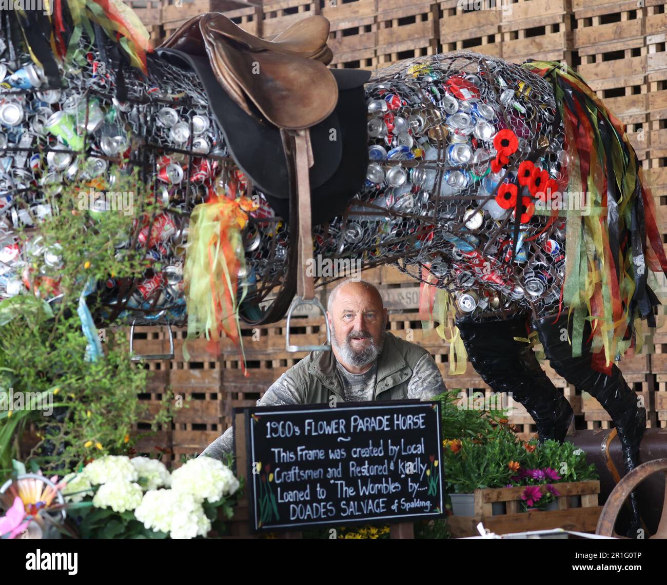 Spalding, UK. 11th May, 2023. Rick Fensome with the Spalding Wombles ...