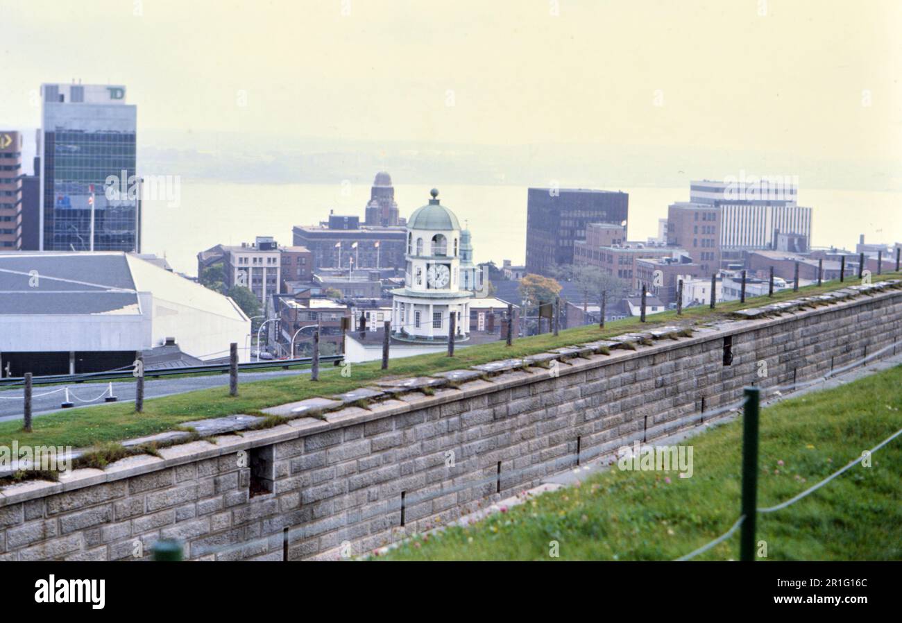 View of Halifax Nova Scotia from the Halifax Citadel ca. 1979 Stock ...