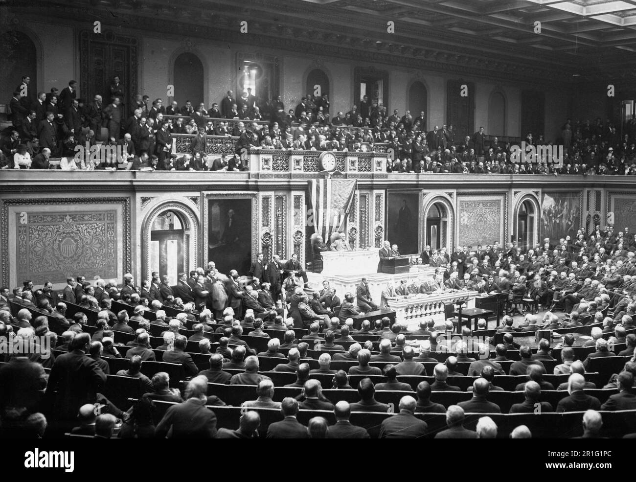 Vintage photo of president woodrow wilson Black and White Stock Photos ...