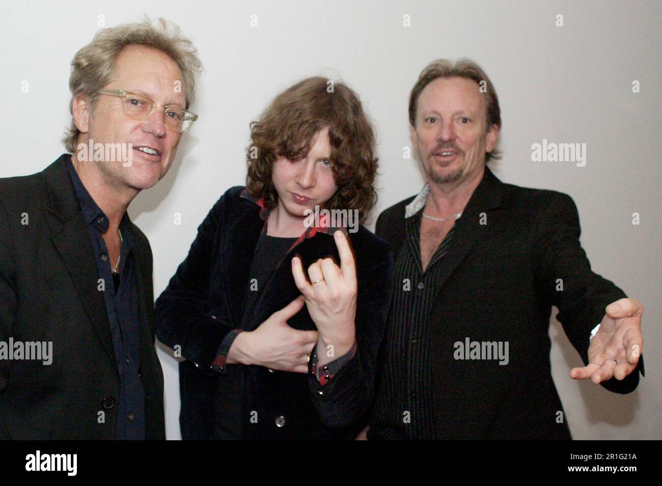 Ben Kweller (centre) backstage at Sydney Opera House with America ...