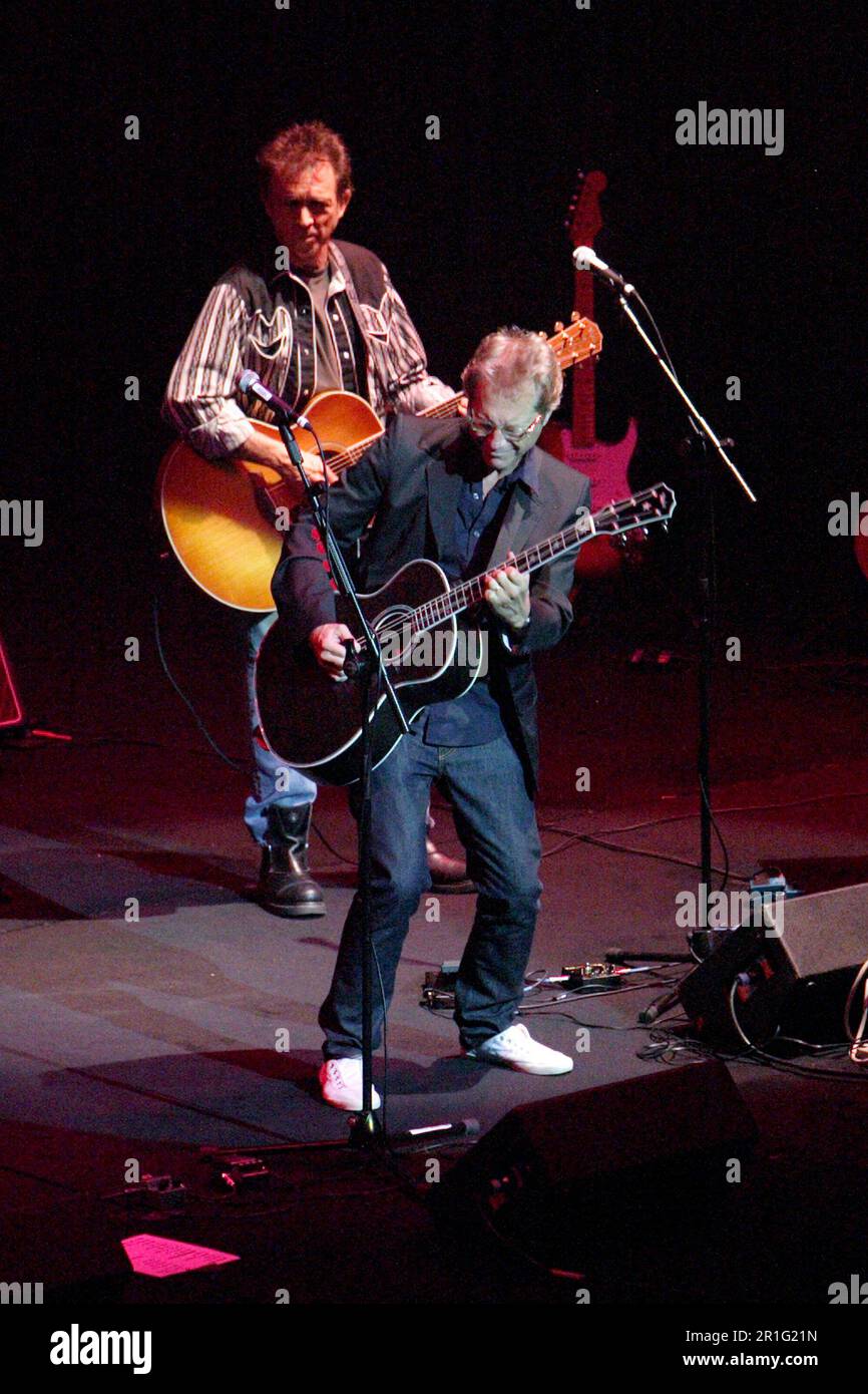 Gerry Beckley on-stage during America’s concert at Sydney Opera House ...