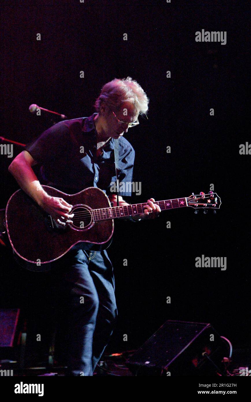 Gerry Beckley on-stage during America’s concert at Sydney Opera House ...