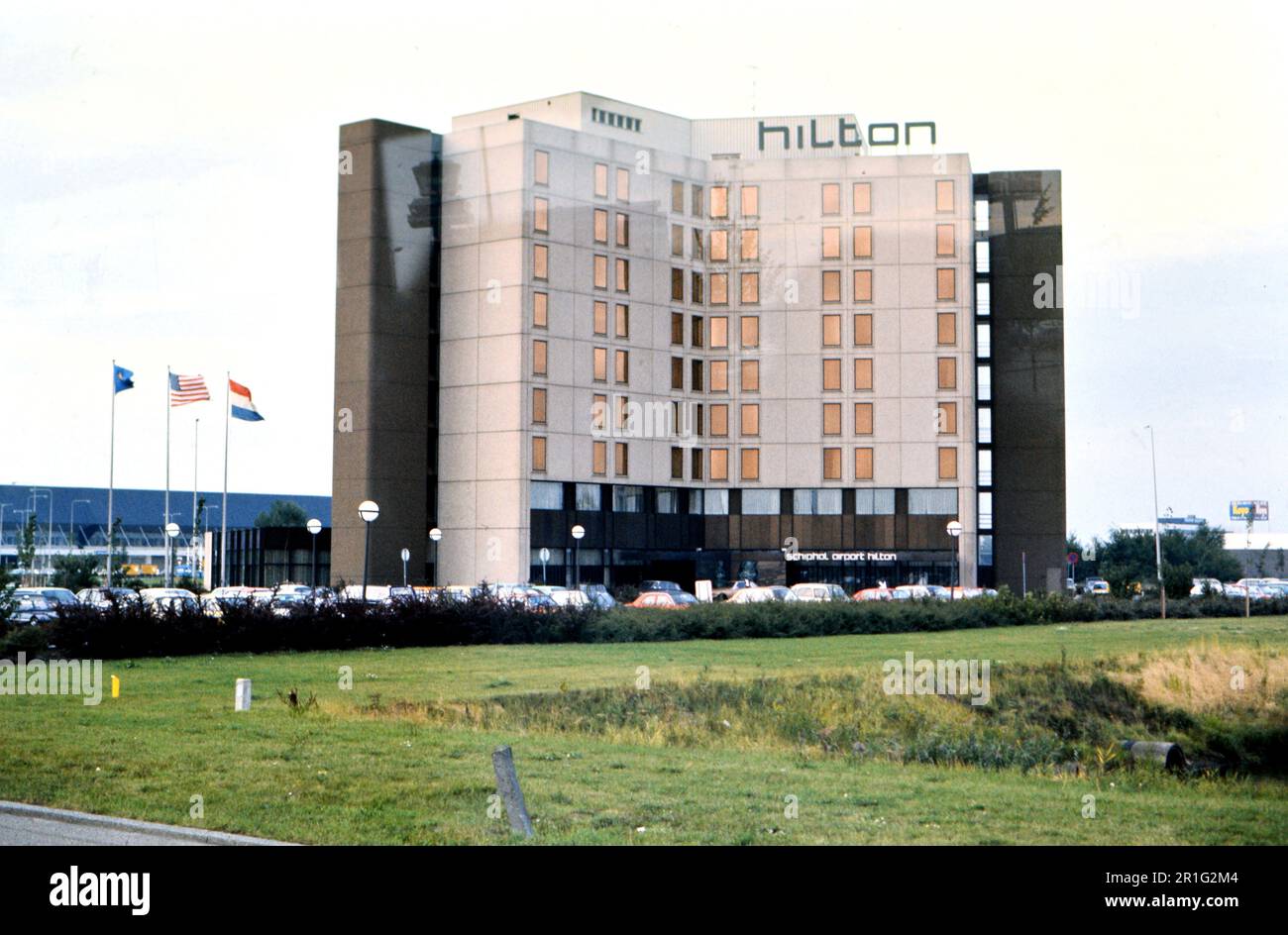 Schiphol Airport Hilton Hotel in Amsterdam Netherlands ca. 1976 Stock ...