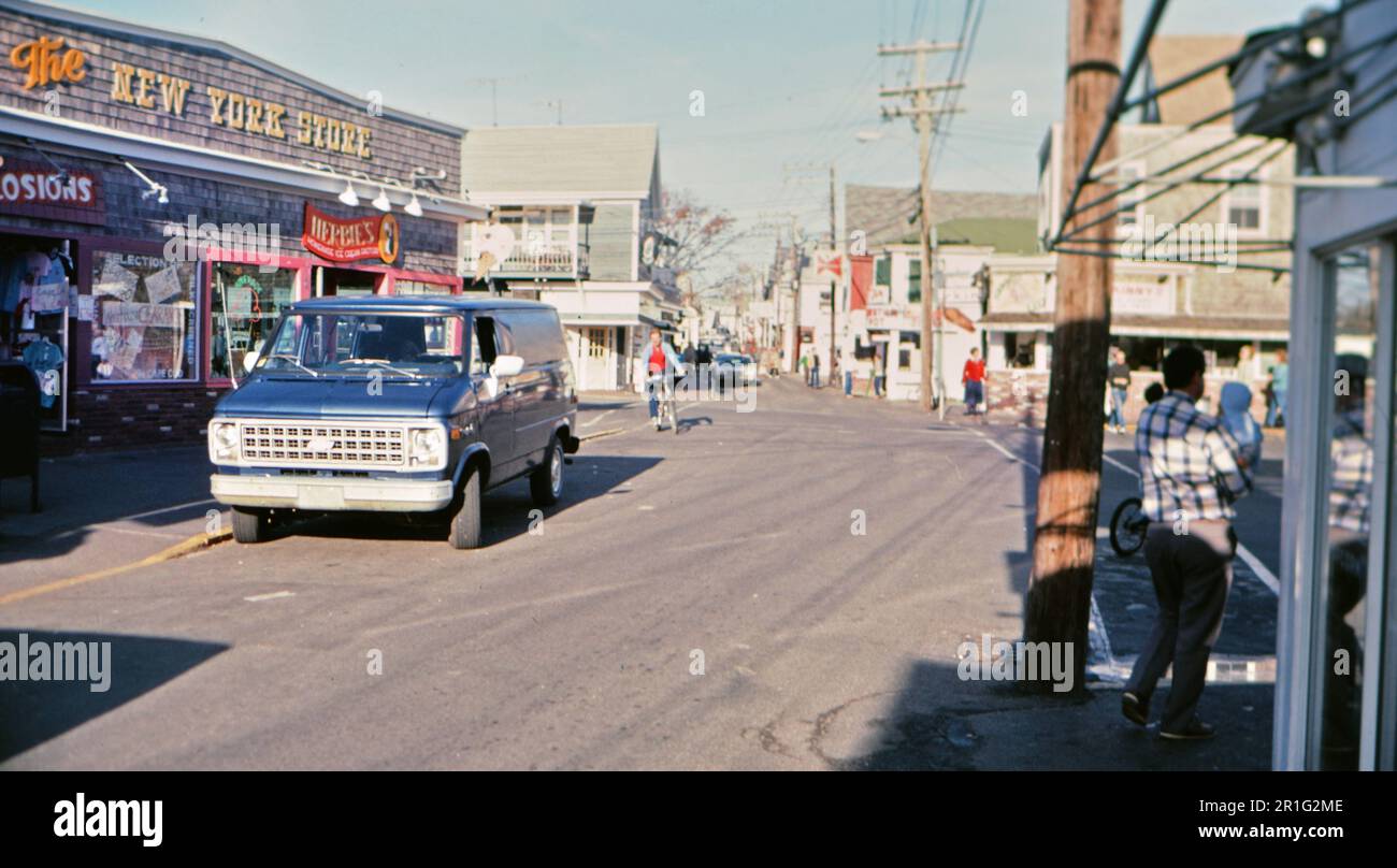 Street scene in Provincetown MA ca. 1985 Stock Photo - Alamy