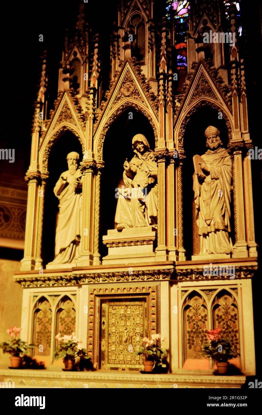 Interior of St. Vitus Cathedral; in Prague Czechoslovakia (current day ...