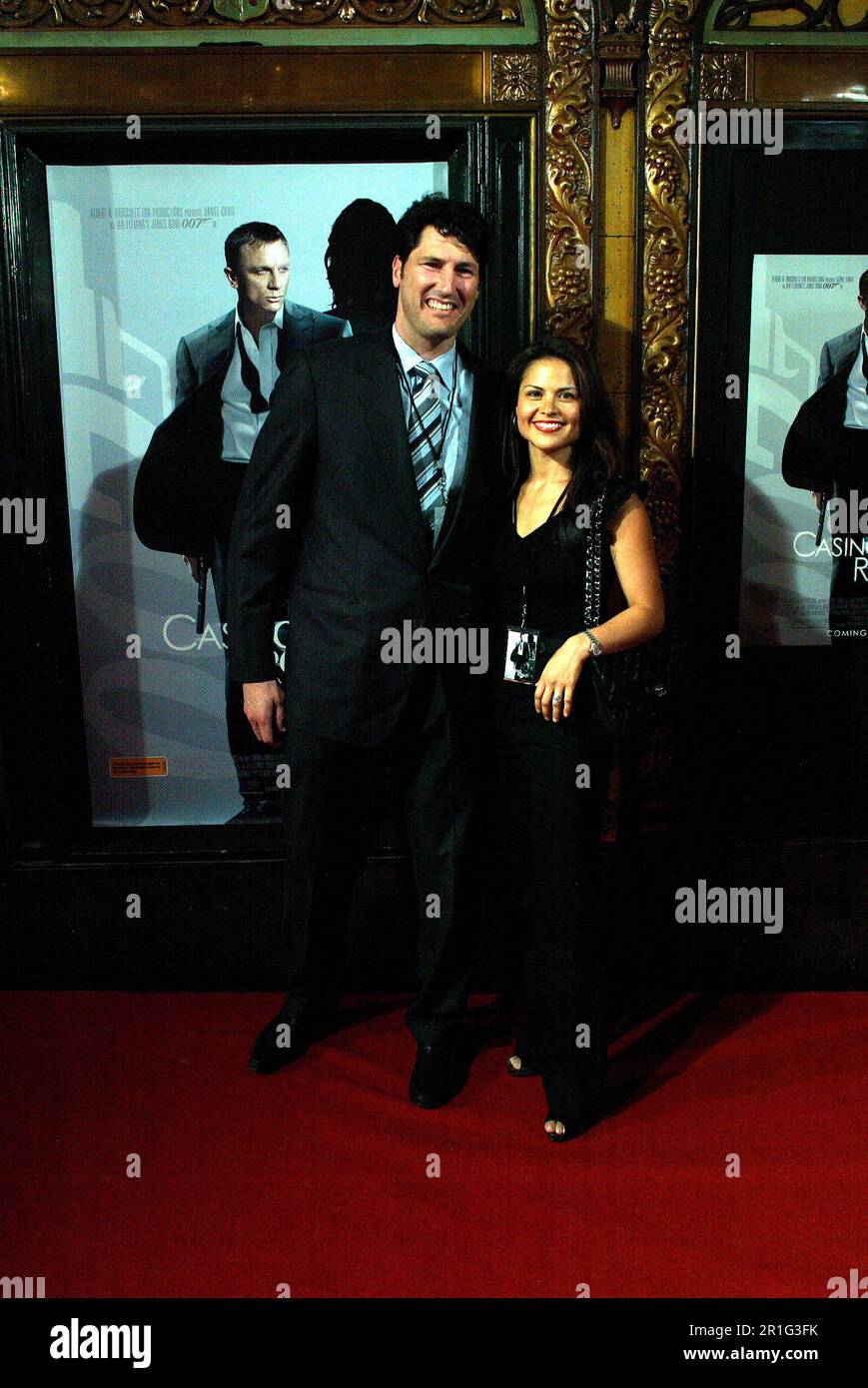 Rugby player John Eales and wife at the Australian premiere of the ...