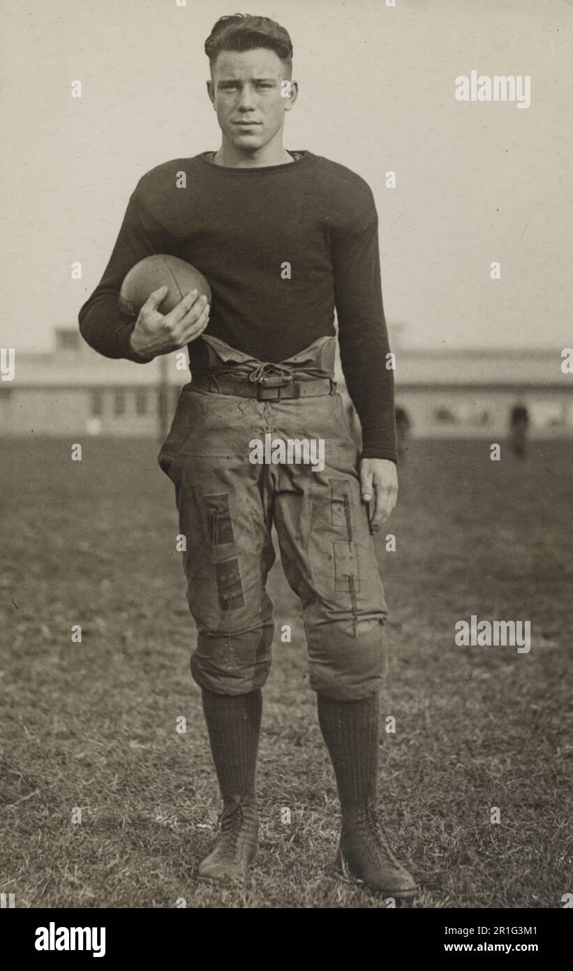 Archival Photo: Hamilton, halfback on the football team at U.S. Naval ...