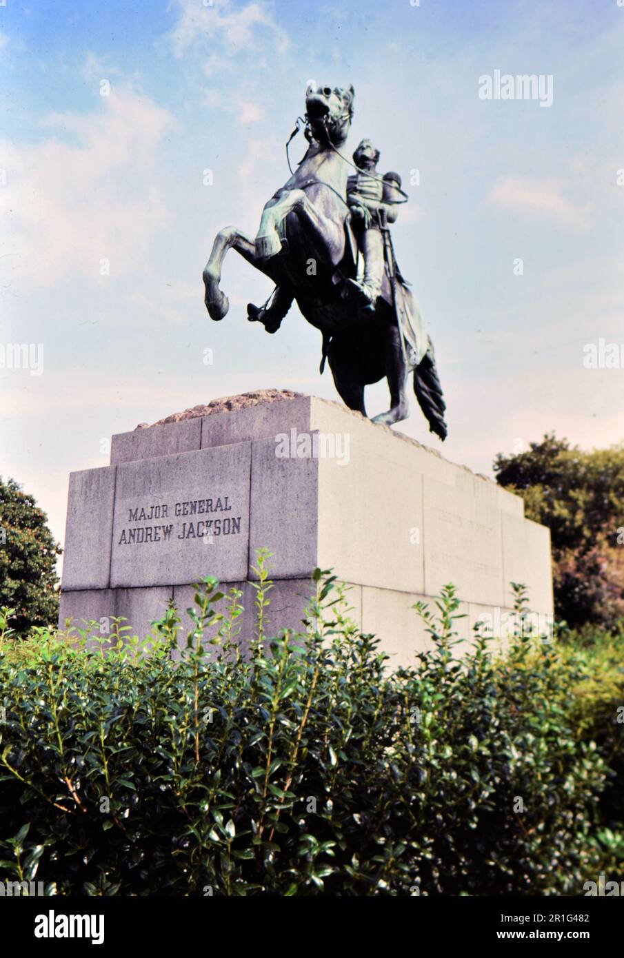 Major General Andrew Jackson statue in New Orleans ca. 1985 Stock Photo ...