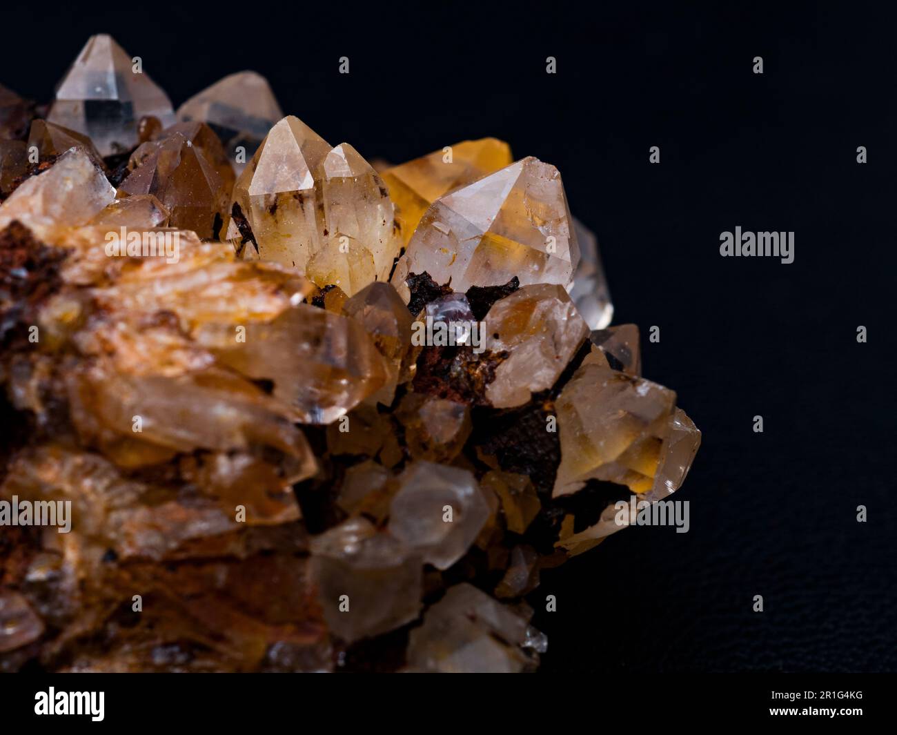 Picture of a beutiful yellow quartz citrine cluster crtystal Stock ...