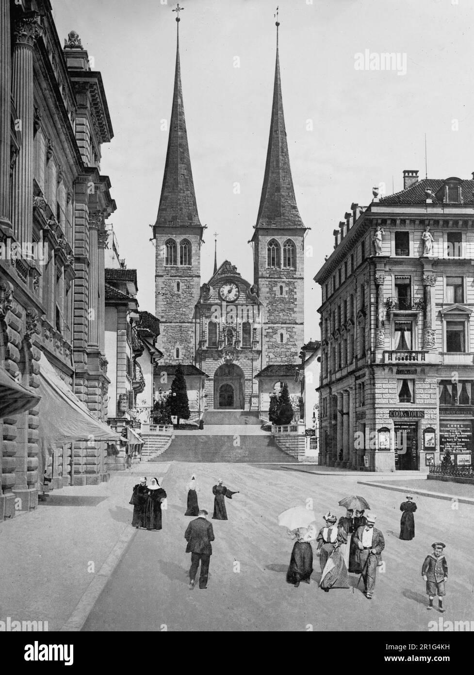 Lucerne cathedral Black and White Stock Photos & Images - Alamy