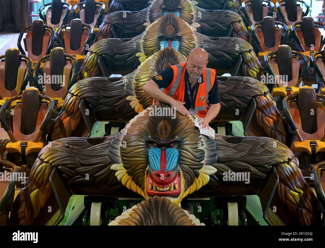 Martin Cowdrey, Technical Services Training Manager, puts the final ...