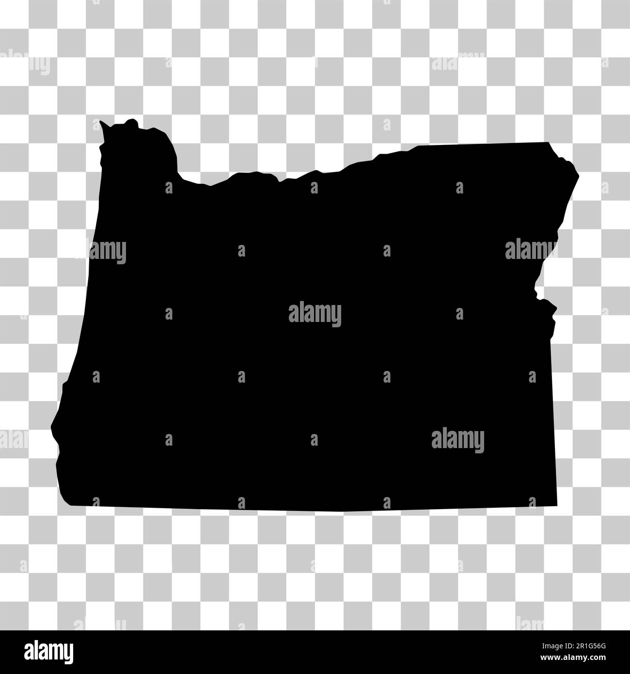 Oregon map shape, united states of america. Flat concept icon symbol ...