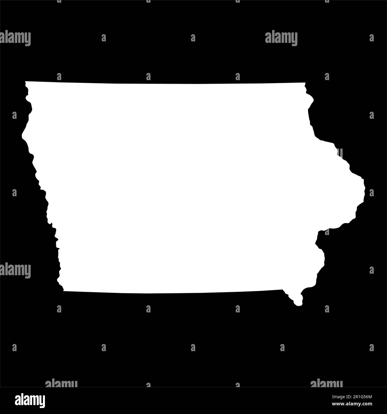 Iowa map shape, united states of america. Flat concept icon symbol ...