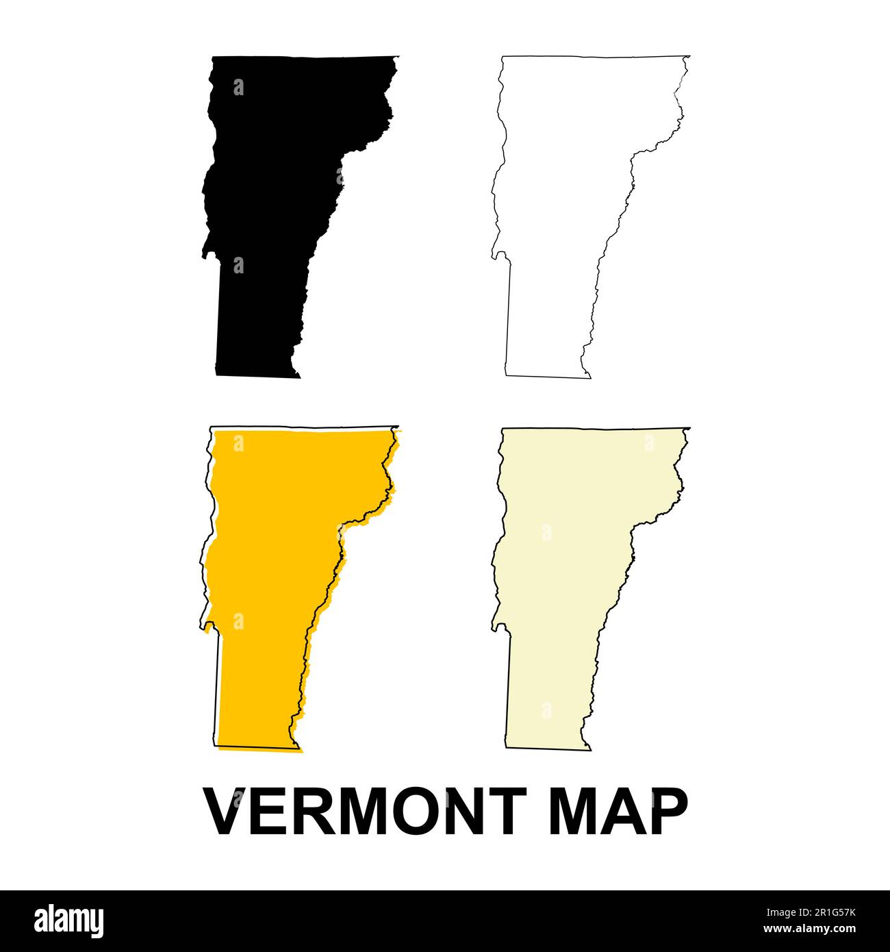 Burlington vector outline map hi-res stock photography and images - Alamy