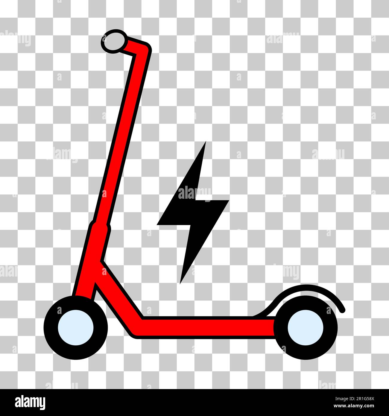 Electric scooter icon, urban flat eco friendly transport, vehicle ...