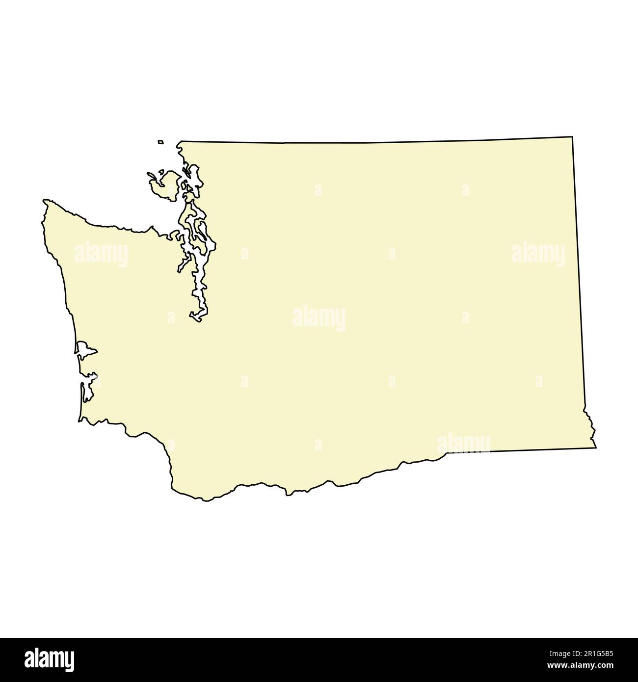 Washington map shape, united states of america. Flat concept icon ...
