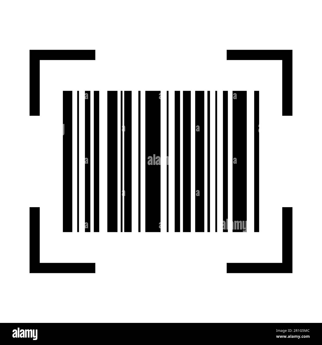 Barcode vector icon. Bar code for web flat design. Isolated ...