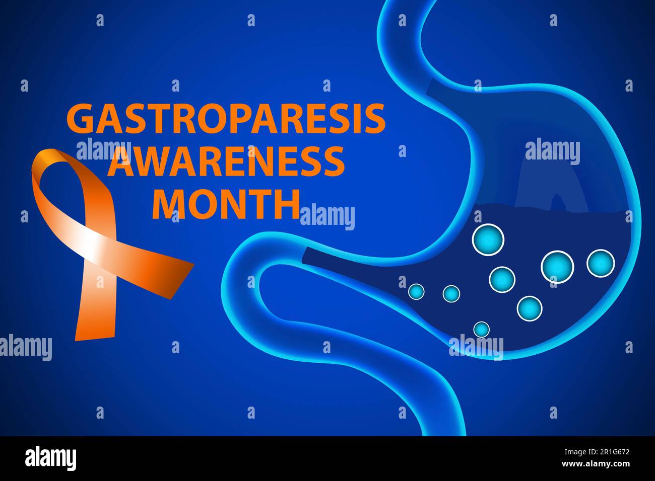 Gastroparesis awareness month with ribbon, 3d rendering Stock Photo - Alamy