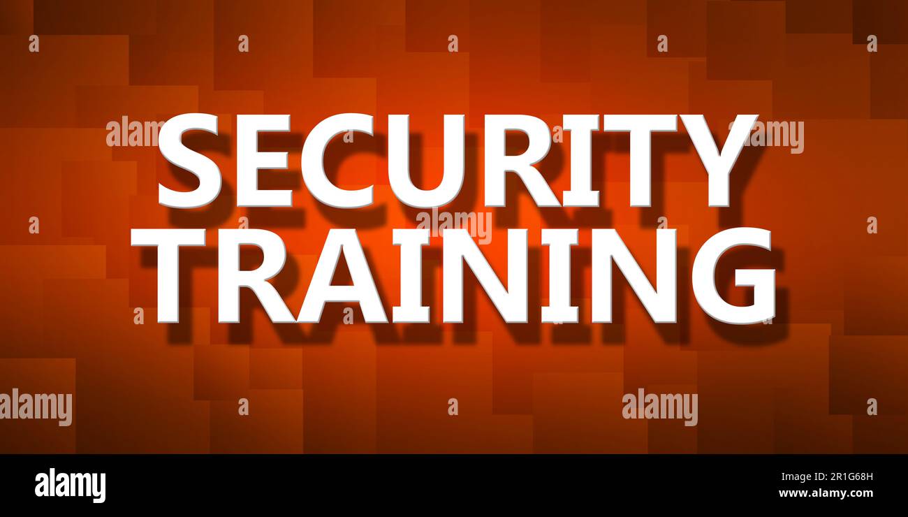 Security Training on pixelated background, 3d rendering Stock Photo - Alamy
