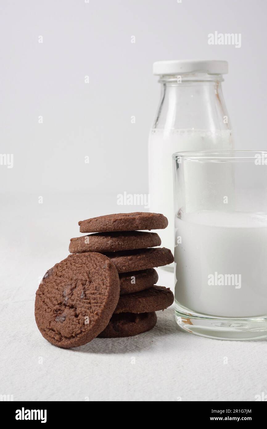 Classic Chocolate Chip Butter Cookies. Traditional British dessert ...