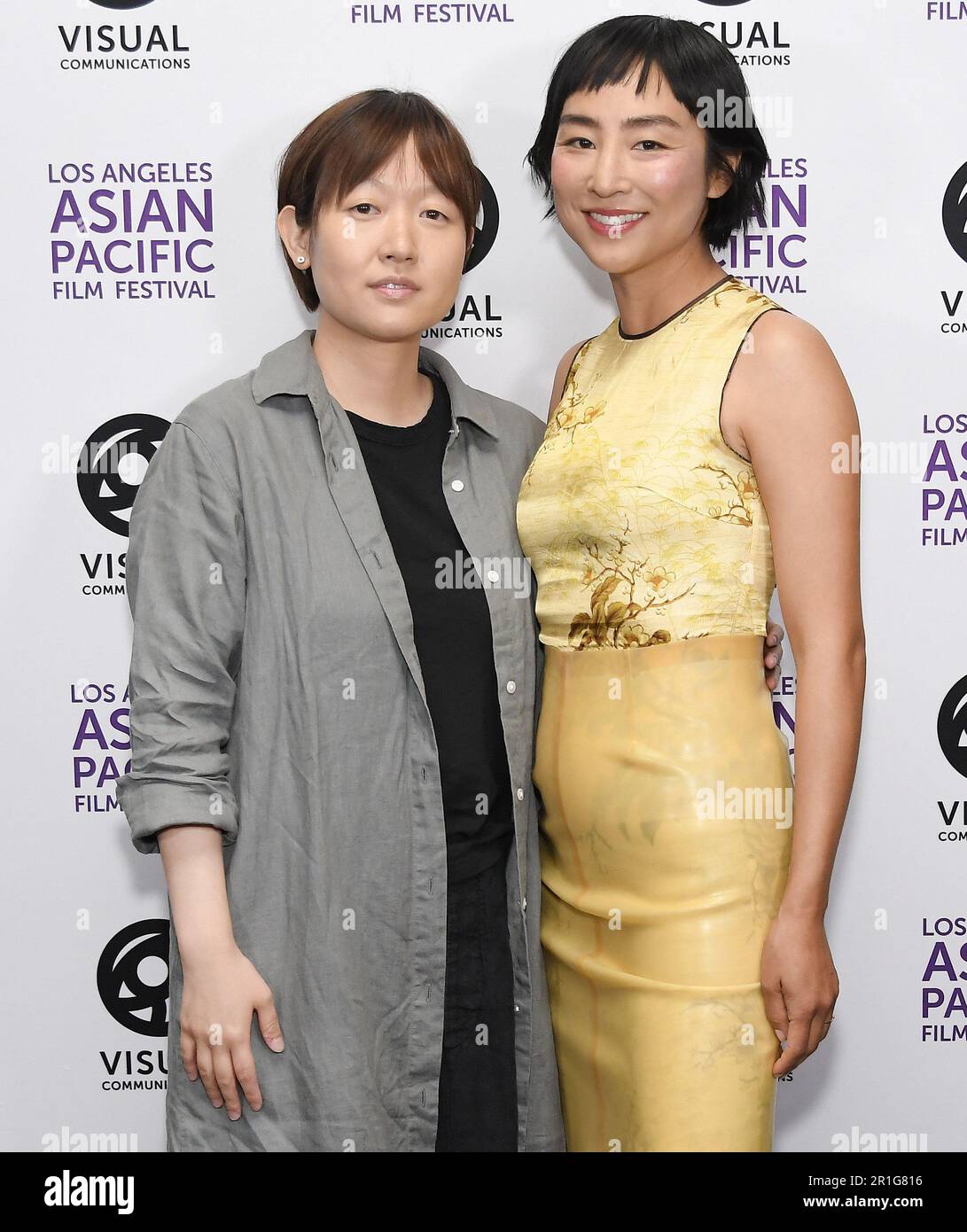Los Angeles, USA. 13th May, 2023. (L-R) Director Celine Song and Actress Greta Lee at the 39th ...