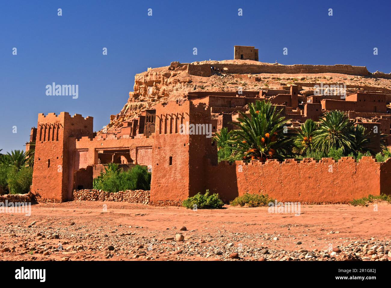Ait Benhaddou, ancient fortification, made up of six forts (Kasbahs ...