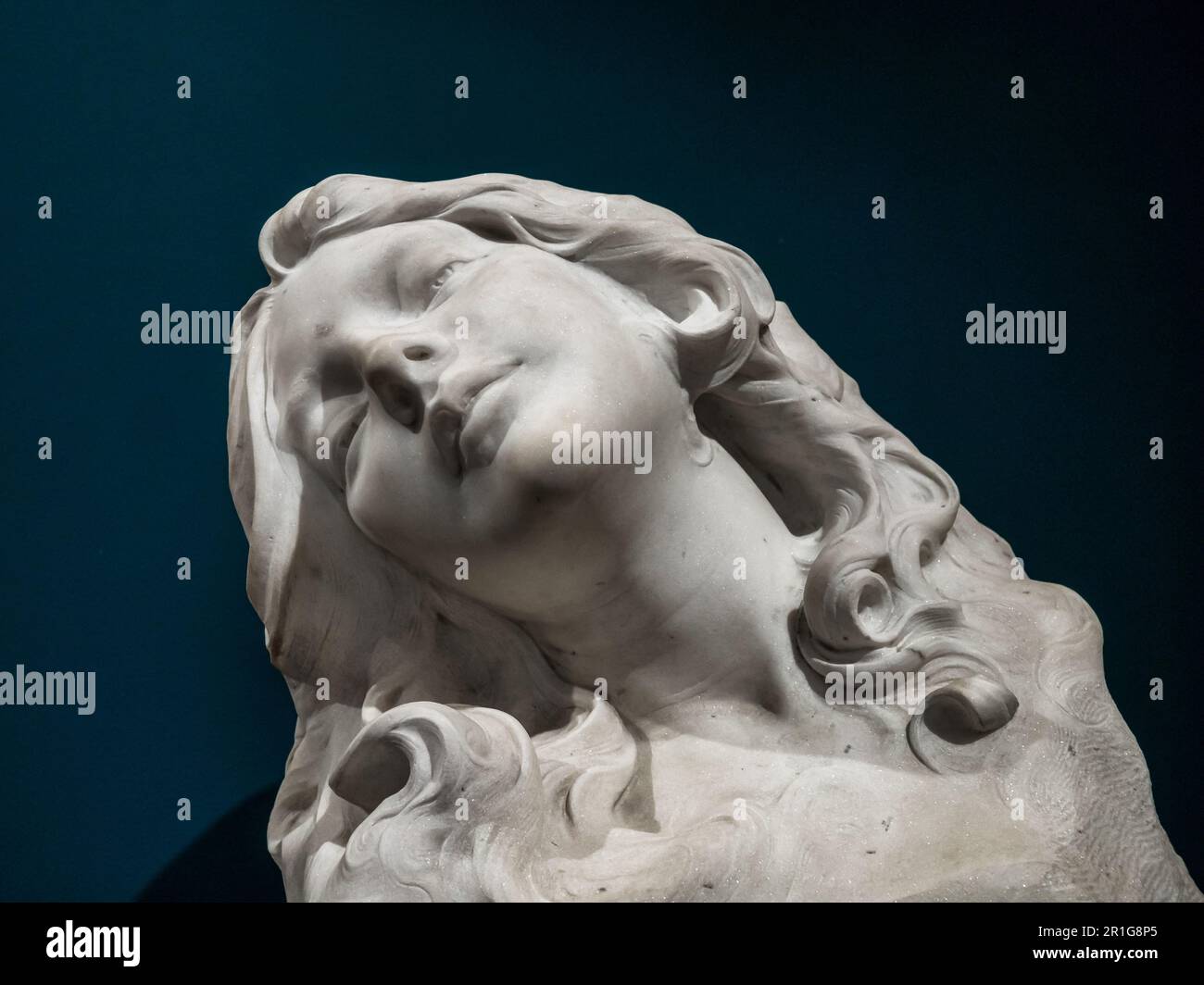 Antique sculpture of a woman in the Museum of Burgundy, Dijon, art ...