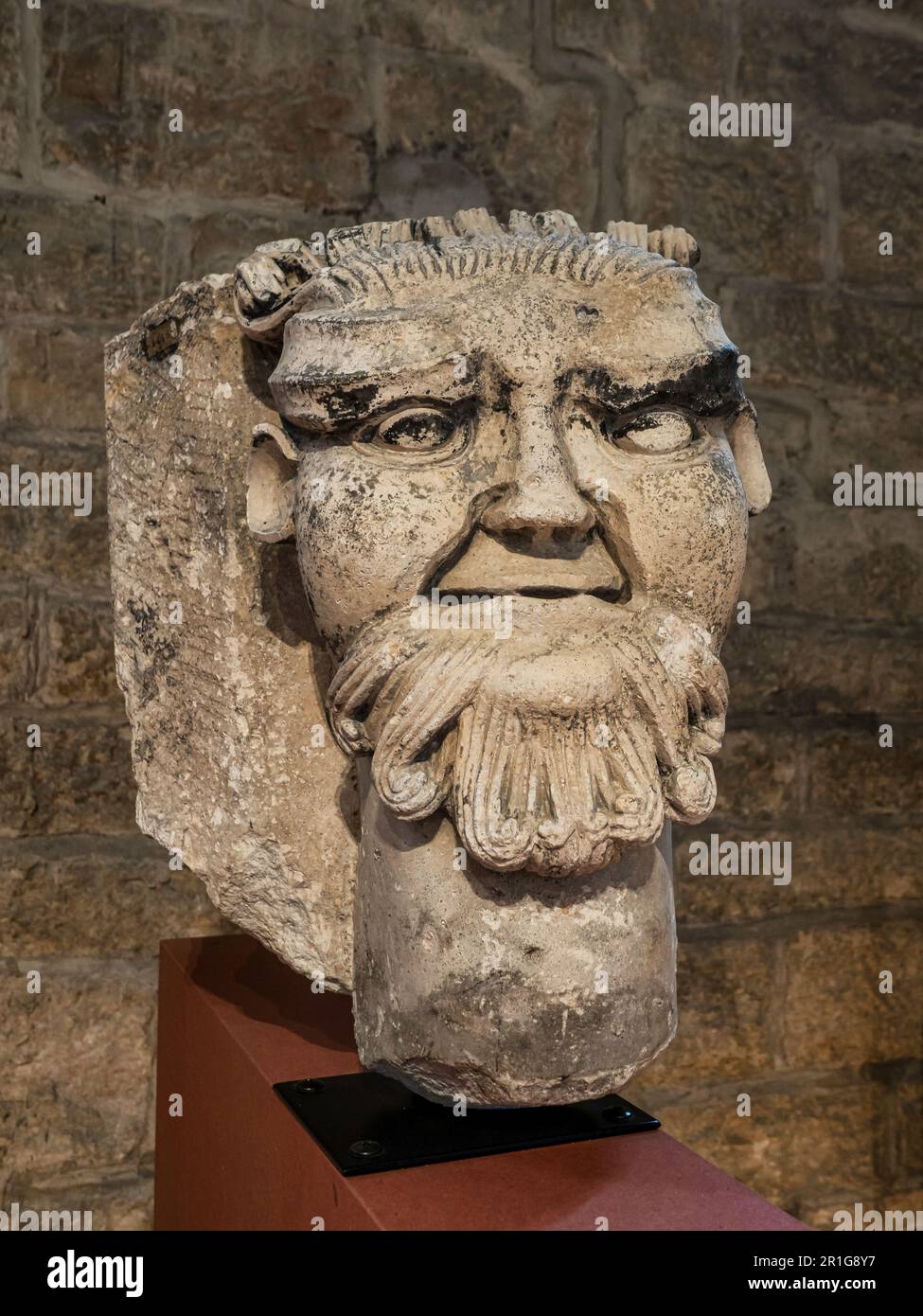 Archaeological Museum in a medieval abbey in the center of Dijon, the ...