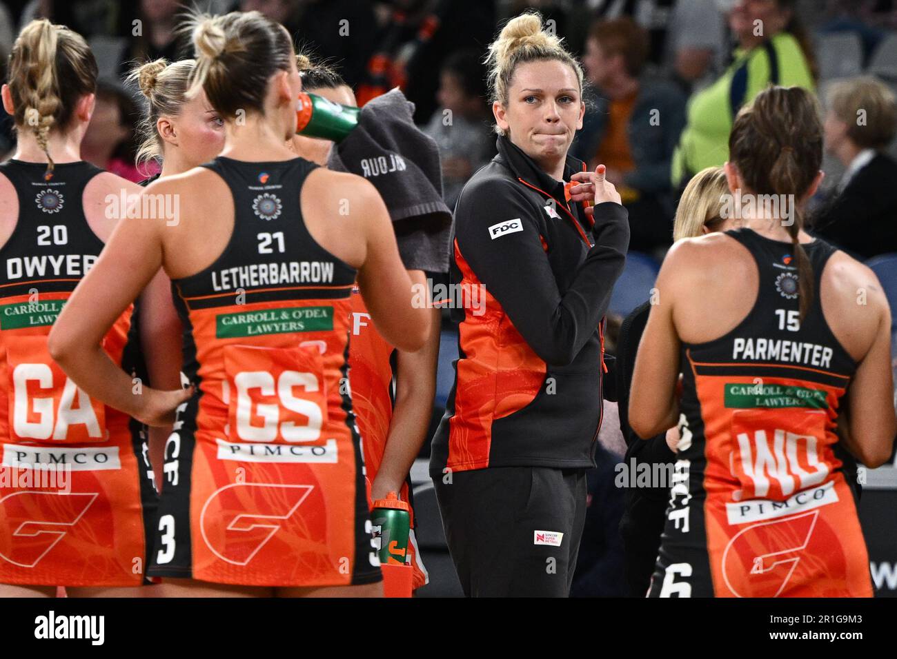 Jo Harten of the Giants during the Super Netball Round 9 match between ...