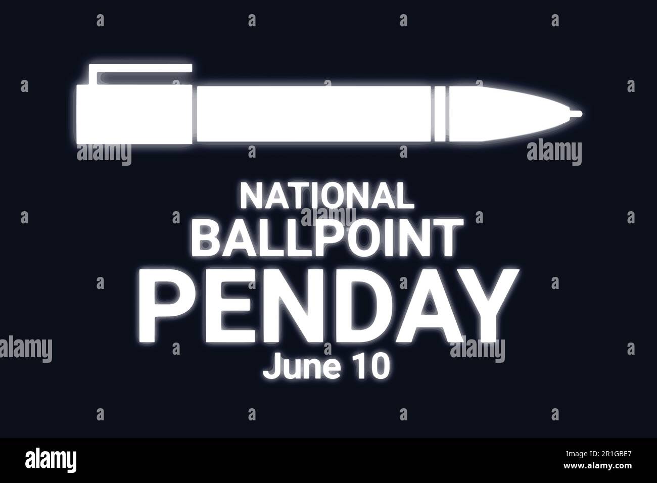 National Ballpoint Pen Day. June 10. Holiday concept. Template for ...