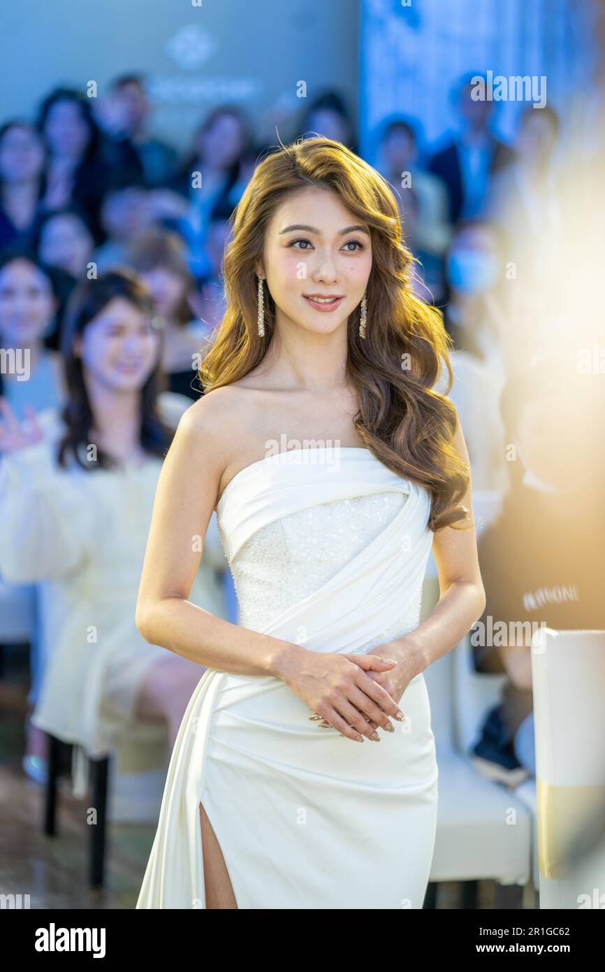 Hong Kong singer and actress Fiona Sit attended activity in Shanghai ...