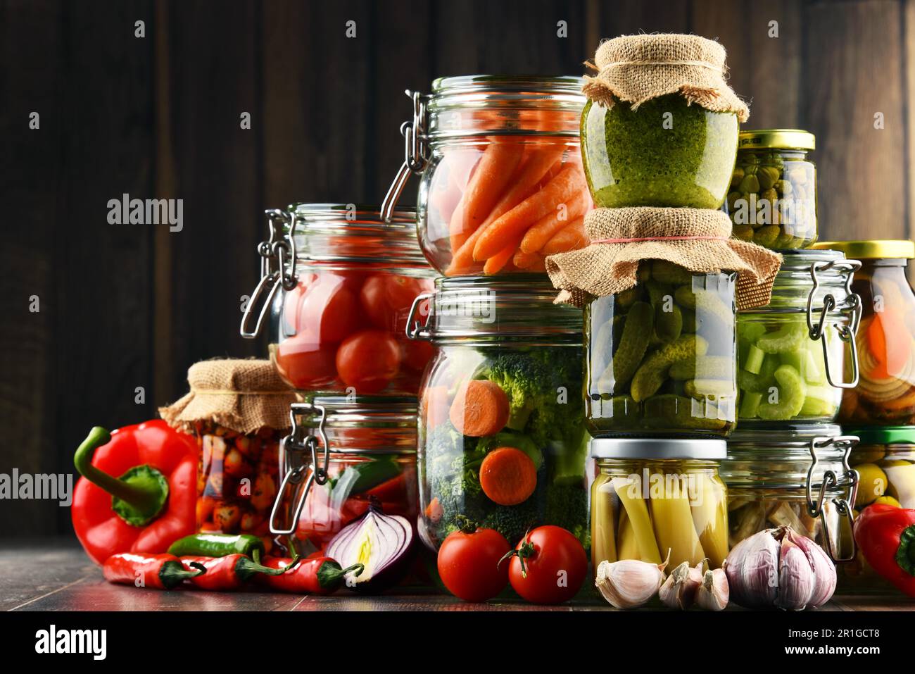 Jars marinated food raw hi-res stock photography and images - Alamy