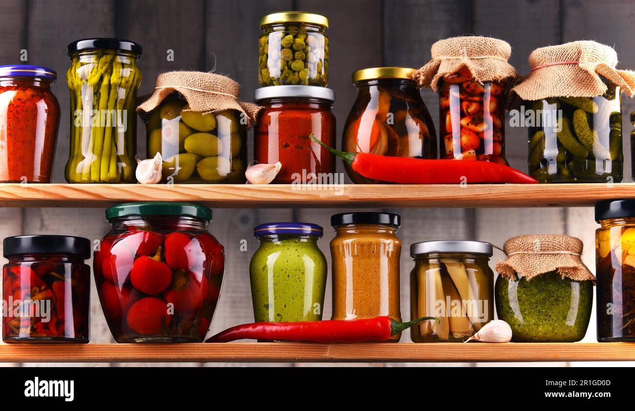 Preserved food pantry hi-res stock photography and images - Alamy