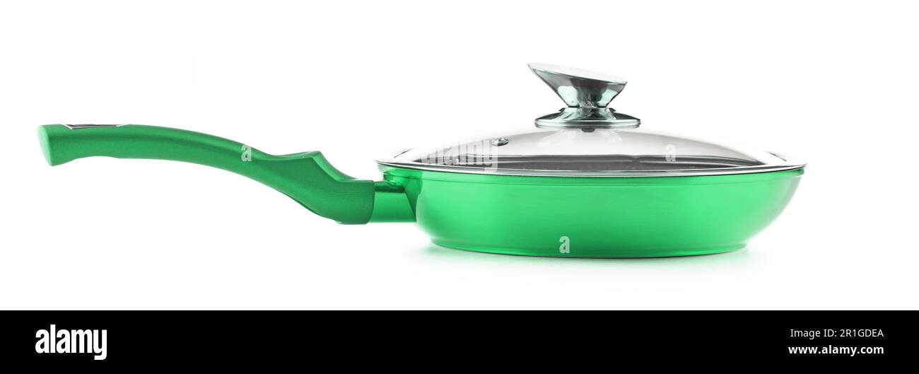 Frying pan isolated on white background Stock Photo - Alamy