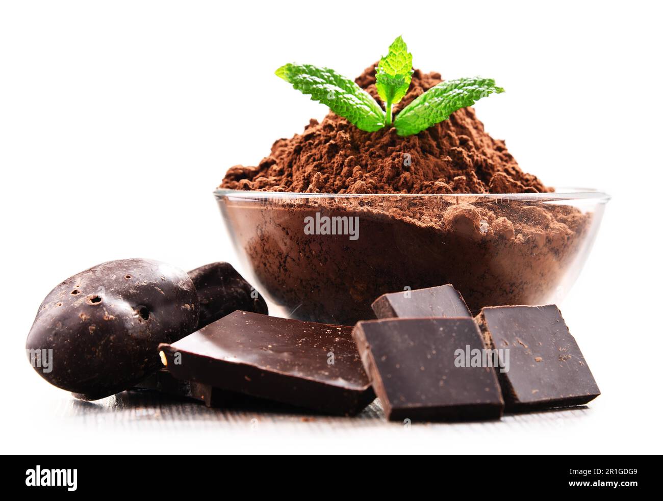 Composition chocolate sweets cocoa Cut Out Stock Images & Pictures - Alamy