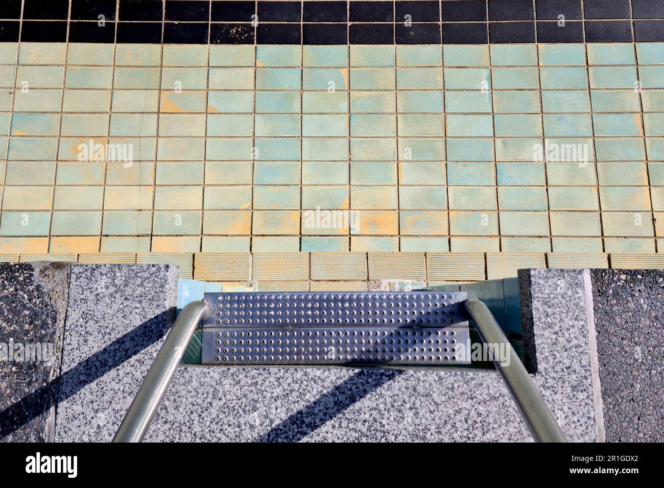 empty open air public swimming pool Stock Photo - Alamy