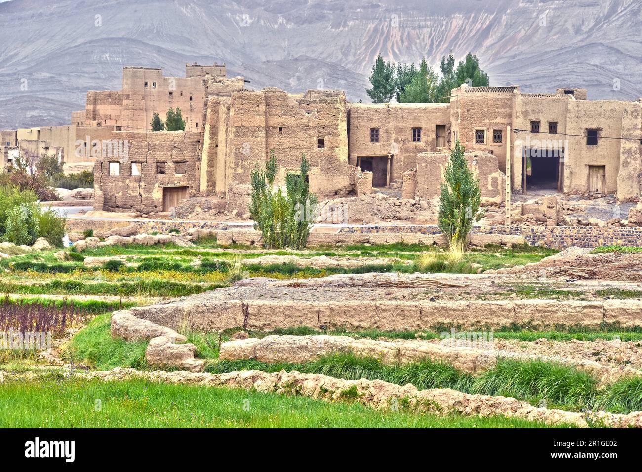 Old berber architecture in Gorges Toudra valey in Atlas Mountains ...
