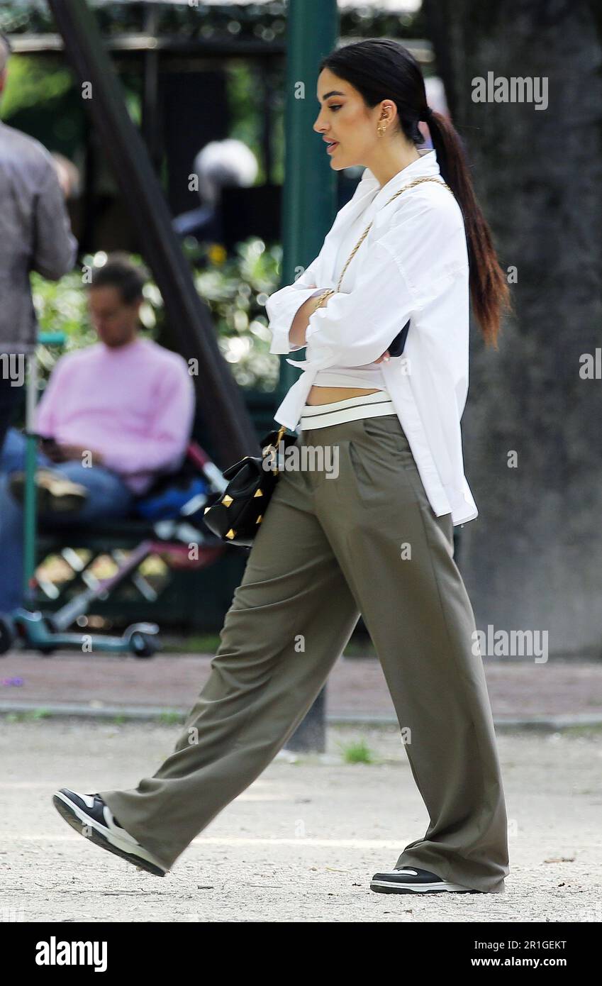 Milan, En. 13th May, 2023. Rosa Perrotta with her husband Pietro ...